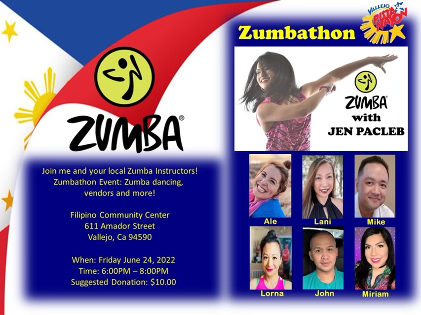 June 24 | Zumbathon – Vallejo Pista Sa Nayon